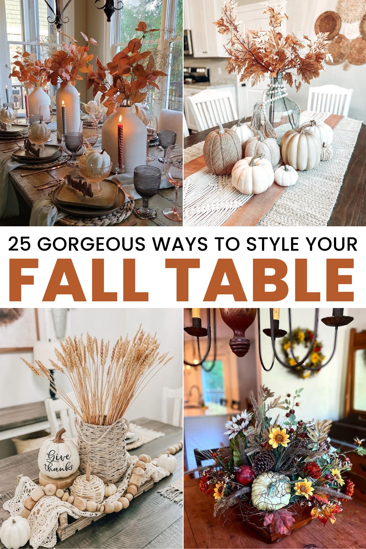25 Gorgeous Fall Table Centerpiece Ideas for a Cozy Dinner Party